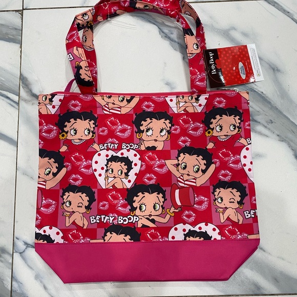 Betty Boop | Bags | Betty Boops Large Pink Tote Brand New Nwt | Poshmark